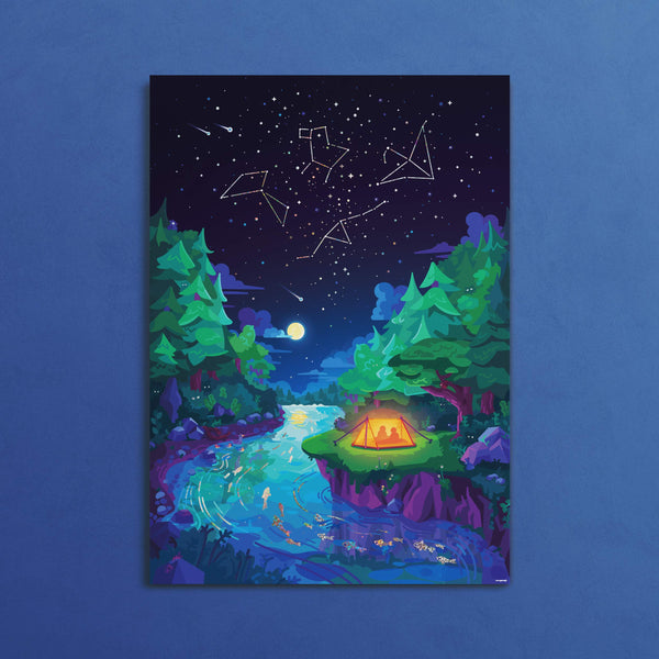 Starry Night Poster (Shiny Edition) – the kurzgesagt shop