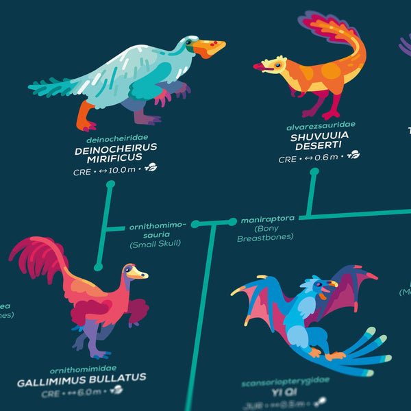Map of Dinosaur Evolution Poster – the kurzgesagt shop